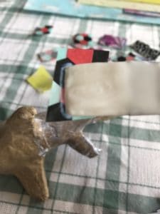 Simple Découpage Project for Beginners - The Mummy Front