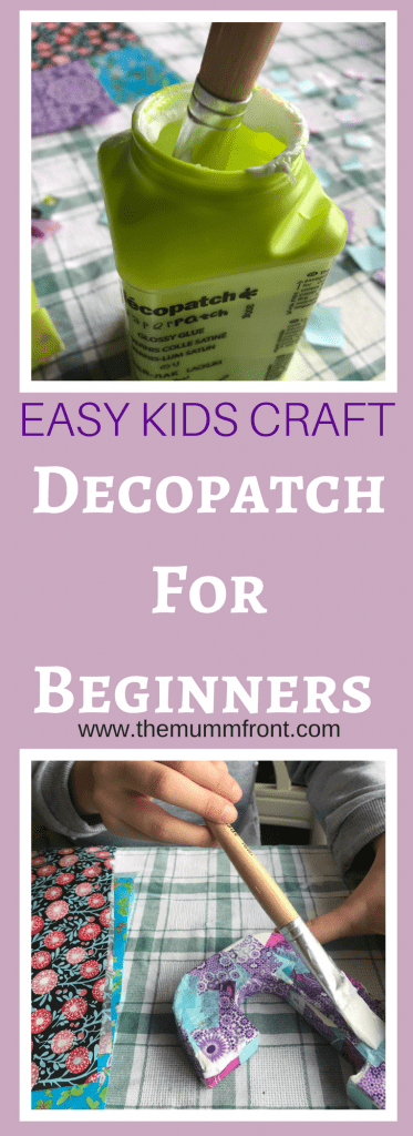 Simple Découpage Project for Beginners - The Mummy Front