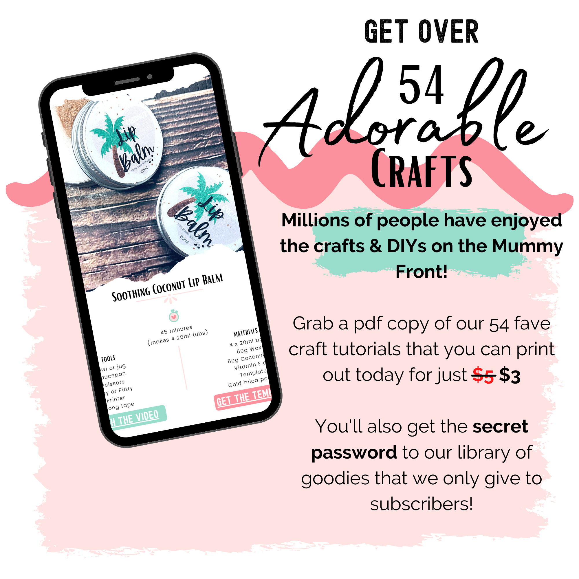 54 Adorable Crafts Ebook - The Mummy Front