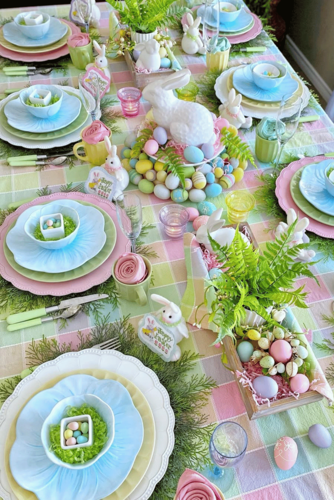 42 Beautiful Easter Table Settings to Recreate! - The Mummy Front