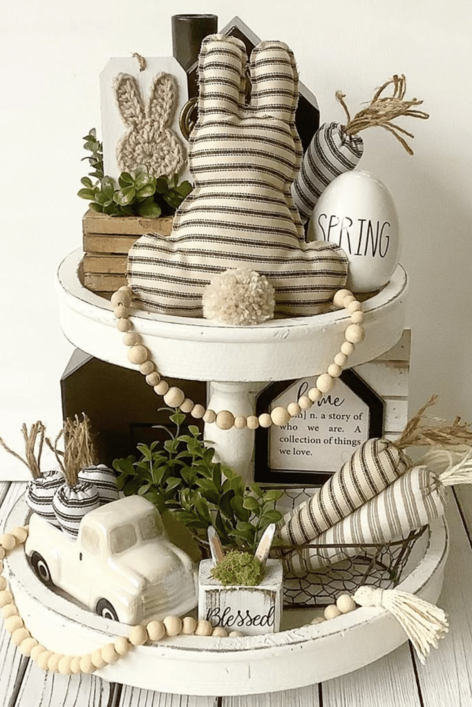 20+ Farmhouse Easter Decor Ideas for a Cozy Home - The Mummy Front
