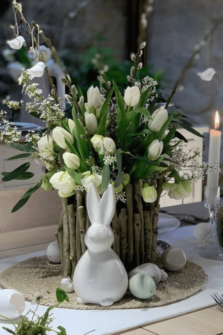 20+ Farmhouse Easter Decor Ideas for a Cozy Home - The Mummy Front