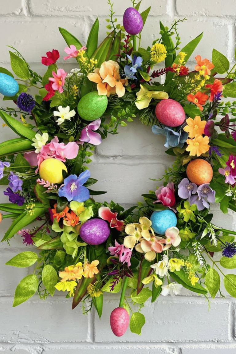 25 Beautiful Easter Wreath Ideas to Make this Spring - The Mummy Front