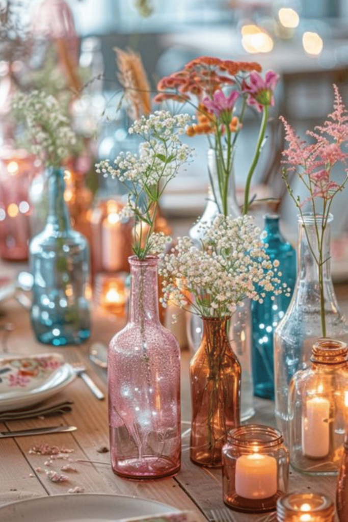 21 Pretty Spring Centerpiece Ideas for Beautiful Tables - The Mummy Front