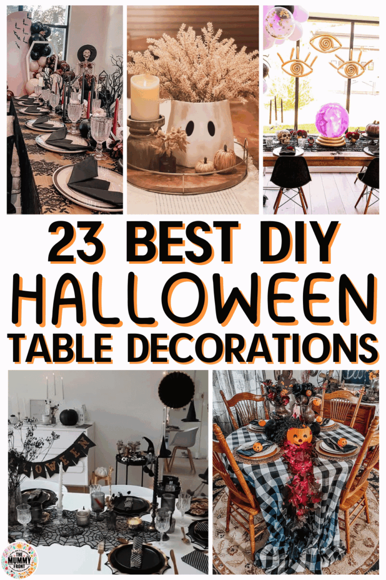 23 Best DIY Halloween Table Decorations and Ideas - The Mummy Front