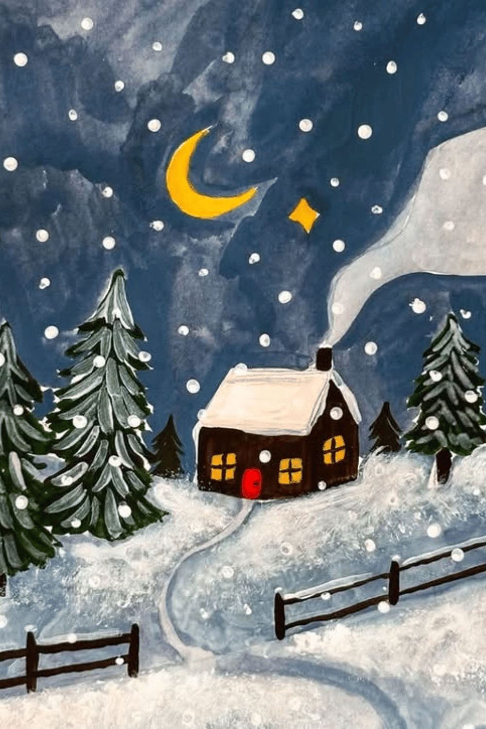 47 Easy & Magical Christmas Painting Ideas To Try - The Mummy Front