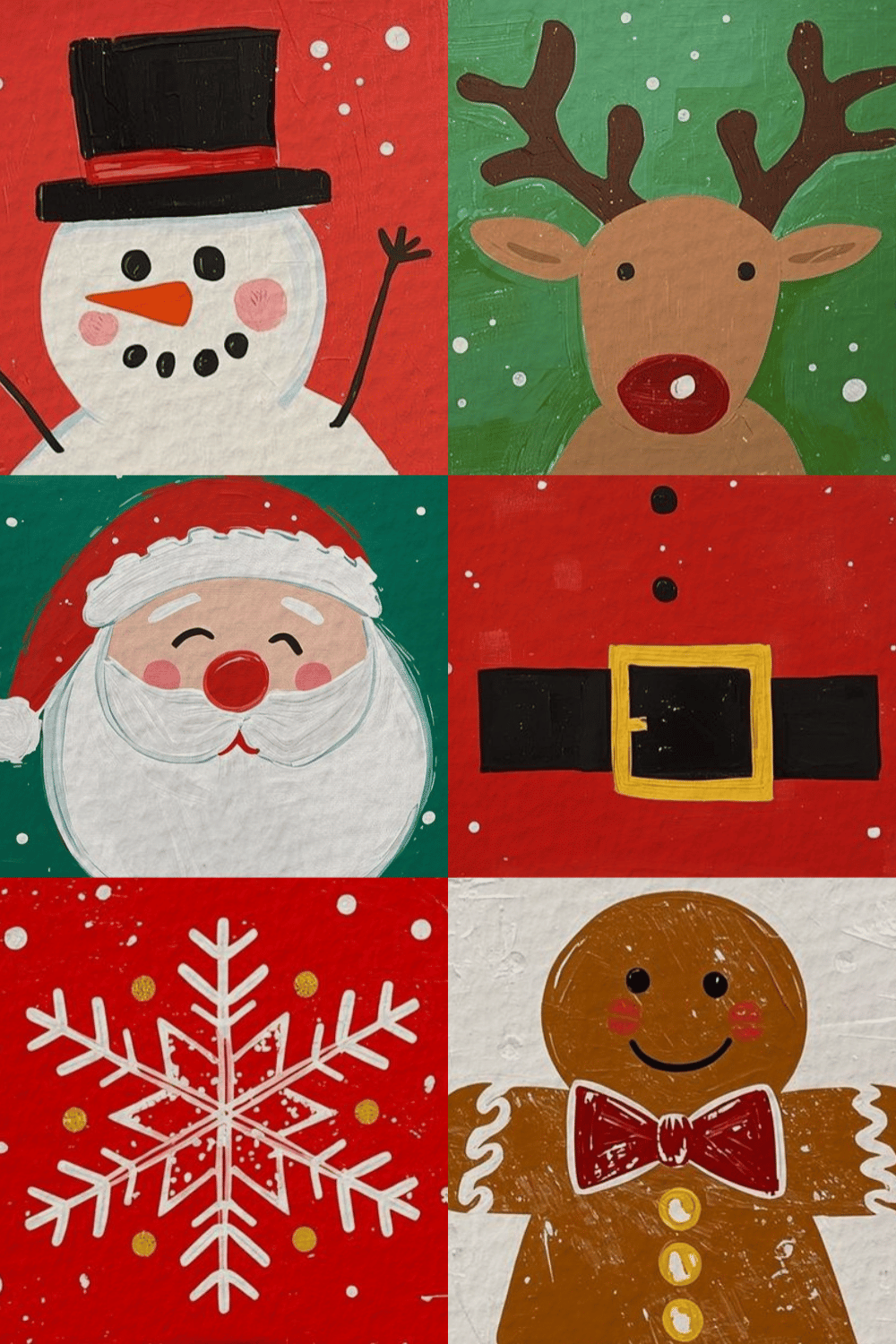 47 Easy & Magical Christmas Painting Ideas To Try - The Mummy Front