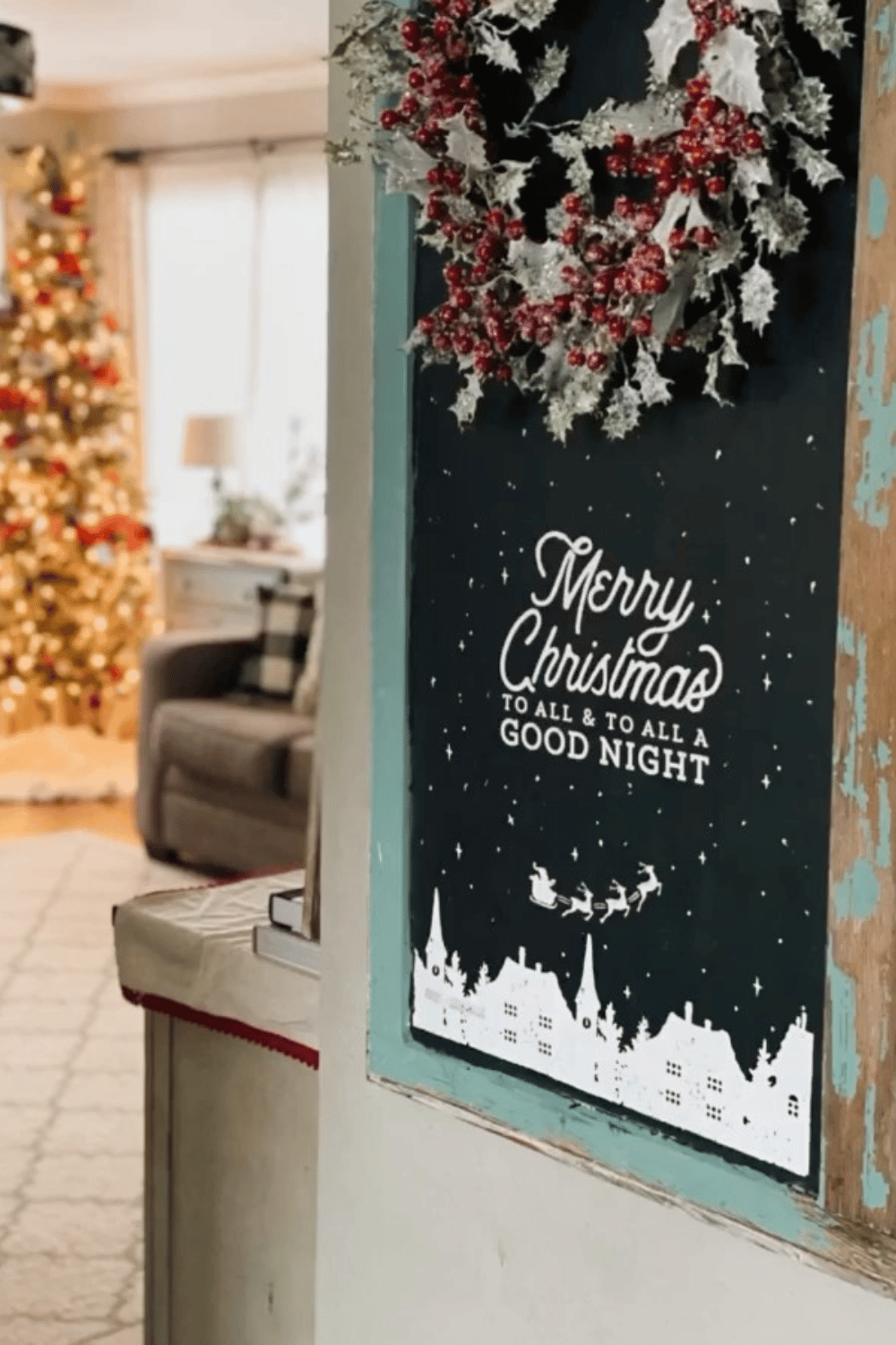 27 Festive December Chalkboard Ideas to Inspire You - The Mummy Front