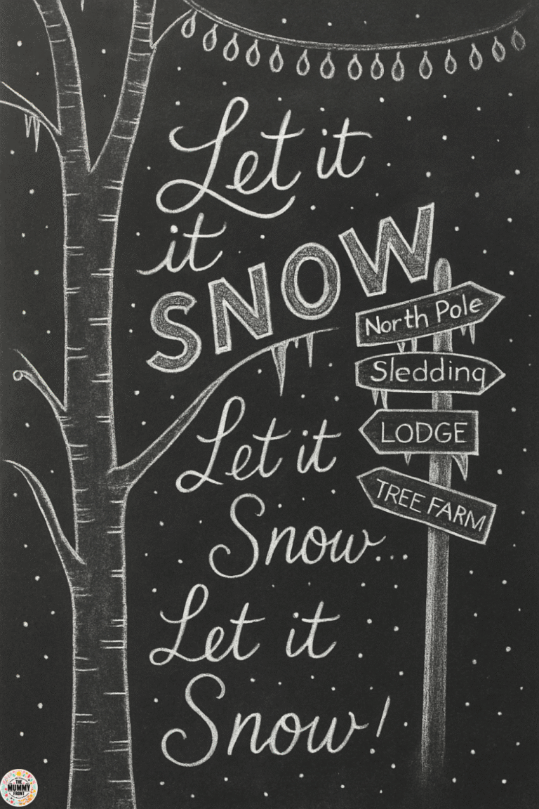 27 Festive December Chalkboard Ideas to Inspire You - The Mummy Front