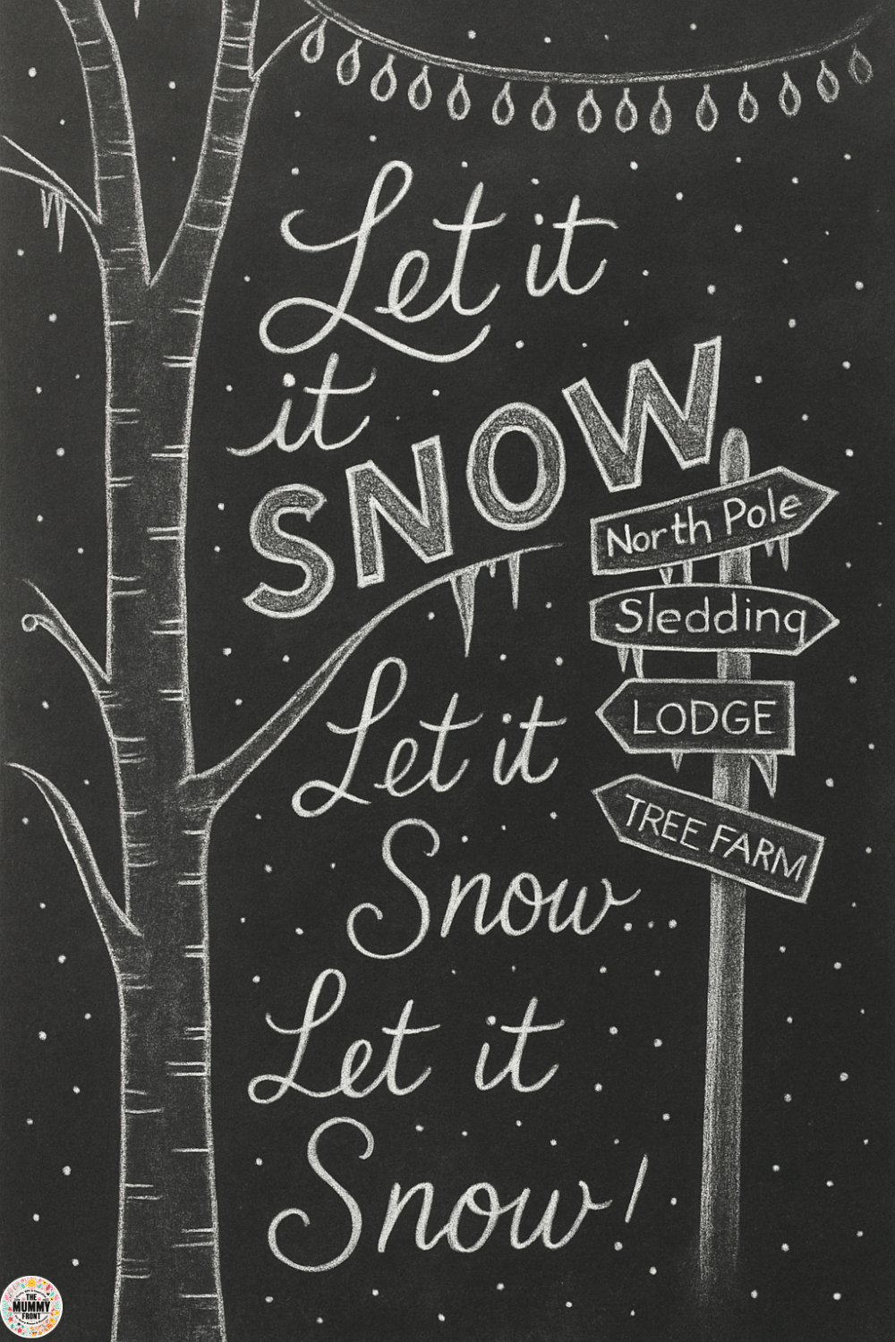 27 Festive December Chalkboard Ideas to Inspire You - The Mummy Front