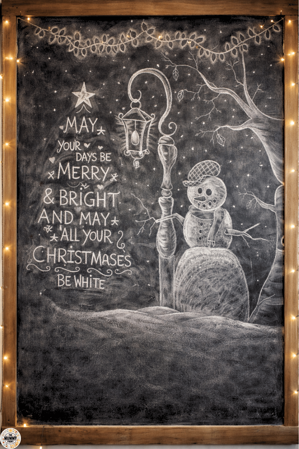 27 Festive December Chalkboard Ideas to Inspire You - The Mummy Front