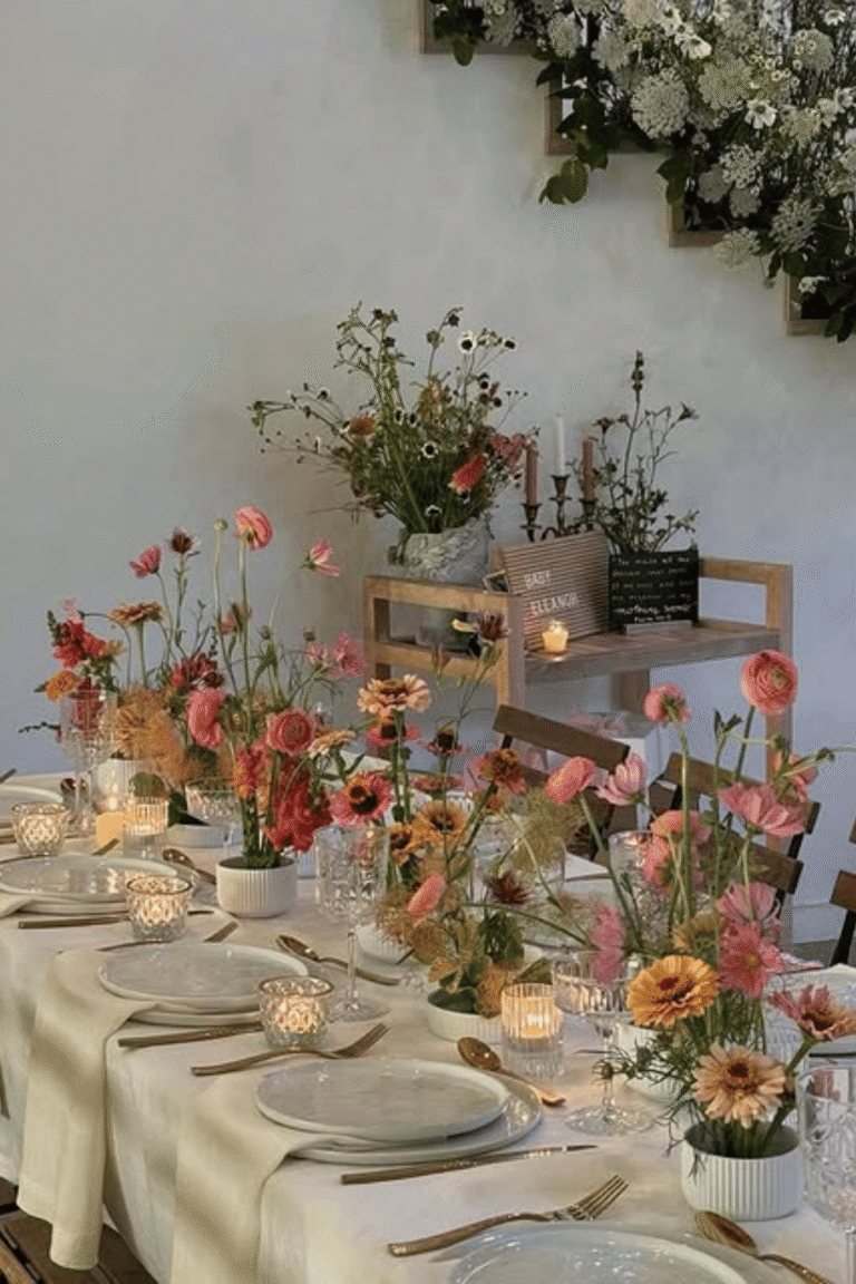 64 Beautiful Table Decoration Ideas for All Occasions - The Mummy Front