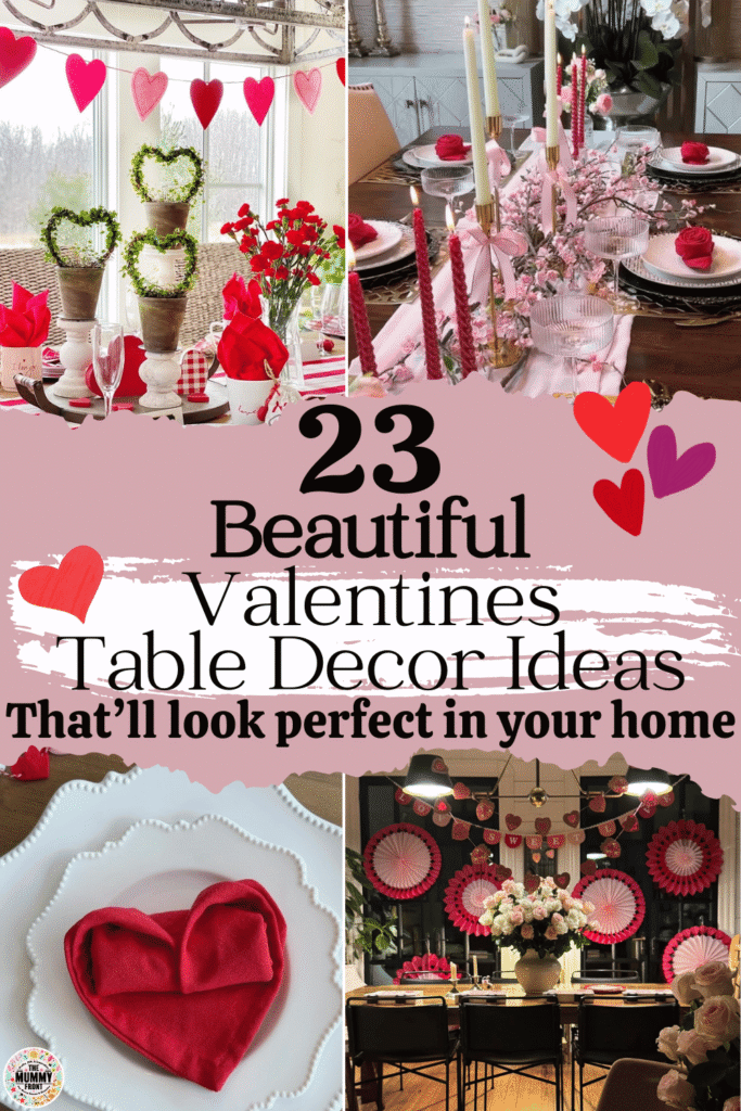 23 Romantic Valentines Table Decor Ideas You'll Love - The Mummy Front